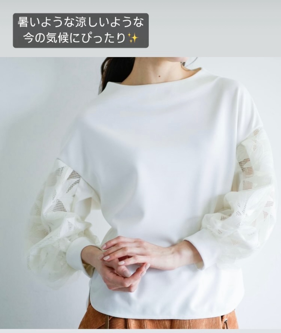 おすすめ！ボタニカルレーススリーブプルオーバー | Favorinico ONLINE SHOP